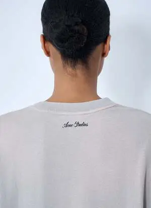 Acne Studios Layered Floral Graphic T-shirt - Gray