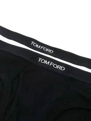 TOM FORD Set Of 2 Logo-waistband Cotton Briefs - Multicolor