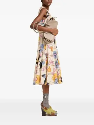 Marni Melodia Print Poplin Midi Dress