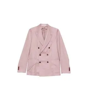 Tagliatore Double-breasted Lapel Pin Blazer - Pink