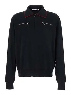 JIL SANDER Wool Sweater With Zip Pockets - Multicolor