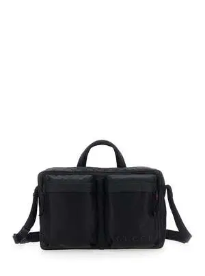 Gucci Gg Tech Fabric Suitcase - Multicolor