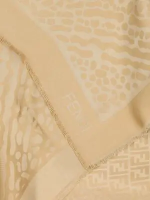 Fendi Silk Blend Squared Scarf - Multicolor
