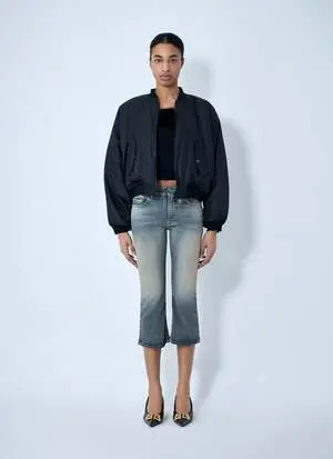Balenciaga Zip-front Bomber Jacket With Flap Pockets
