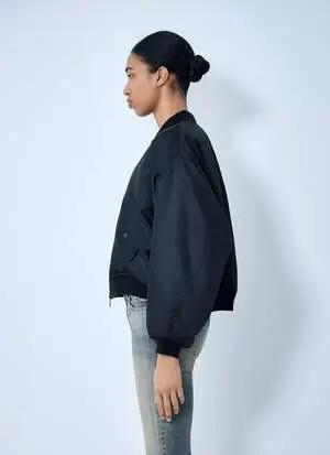 Balenciaga Zip-front Bomber Jacket With Flap Pockets