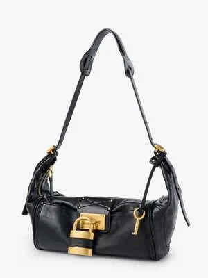Chloé Paddington Leather Shoulder Bag - Black