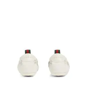Gucci Lace-up Trainers With Stripe Detail - Cream