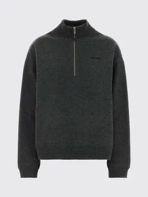 Miu Miu Quarter Zip Cashmere Sweater - Gray