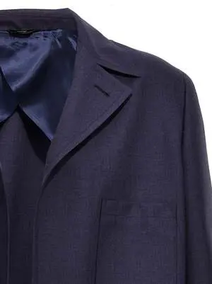 Fendi Single-breasted Virgin Wool Jacket