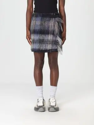 Loewe Plaid Fringe Skirt
