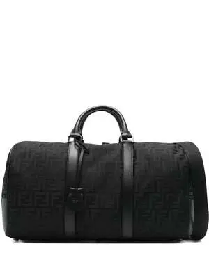 Fendi Ff Nylon Medium Travel Bag - Black