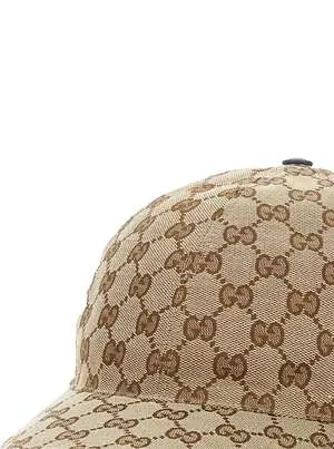 Gucci Gg Canvas Baseball Cap - Cream