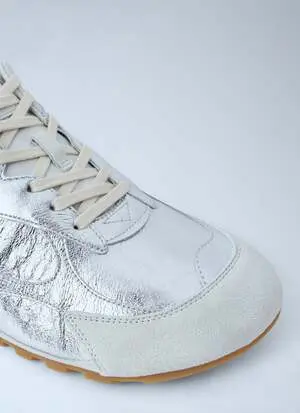 Bottega Veneta Orbit Sneakers In Metallic