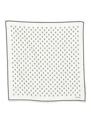 TOM FORD Silk Pocket Square - White