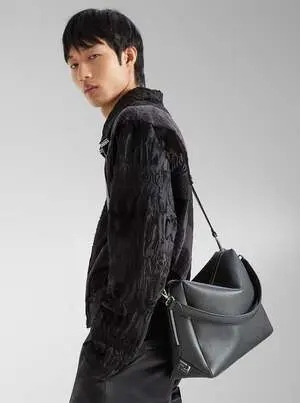 Fendi Lui Large Shoulder Bag - Black