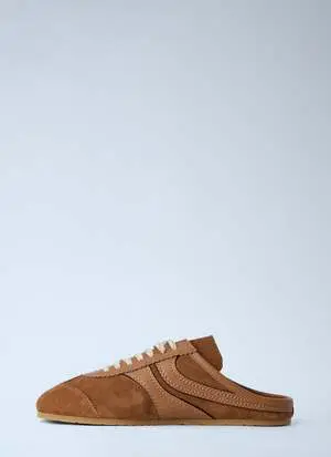 Dries Van Noten Leather Suede Slip-on Sneakers