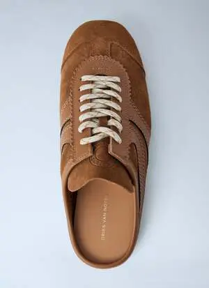 Dries Van Noten Leather Suede Slip-on Sneakers