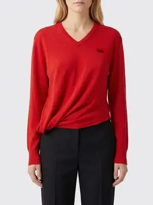 Loewe V-neck Wool Blend Sweater - Red