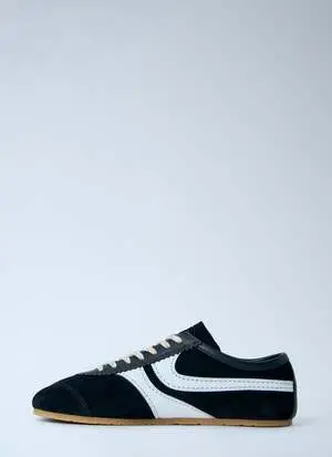 Dries Van Noten Suede Paneled Lace-up Trainers - Black