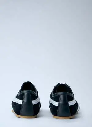 Dries Van Noten Suede Paneled Lace-up Trainers - Black