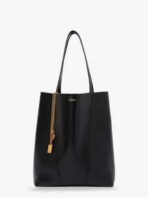 Chloé CHLOE Spin Leather Shoulder Bag Black