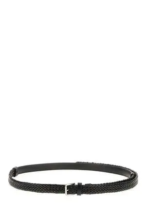 Dolce & Gabbana Woven Leather Belt - Multicolor