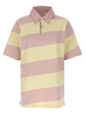 Burberry Striped Cotton Polo Shirt