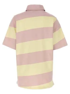 Burberry Striped Cotton Polo Shirt