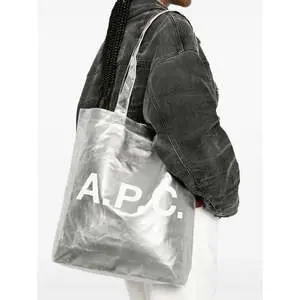 A.p.c. Tone Logo Detail Tote Bag