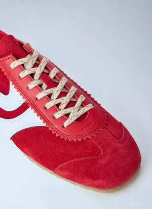 Dries Van Noten Suede Low-top Sneakers - Red