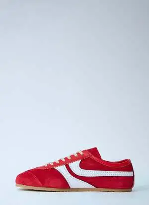 Dries Van Noten Suede Low-top Sneakers - Red