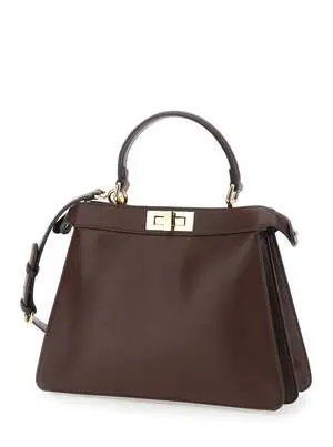 Fendi Peekaboo I See You Handbag - Brown