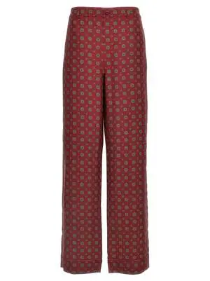 Moschino Patterned Silk Trousers - Multicolor