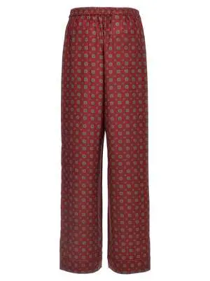 Moschino Patterned Silk Trousers - Multicolor