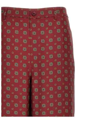 Moschino Patterned Silk Trousers - Multicolor