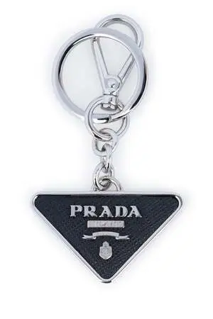 Prada Metal Triangle Keychain - Multicolor