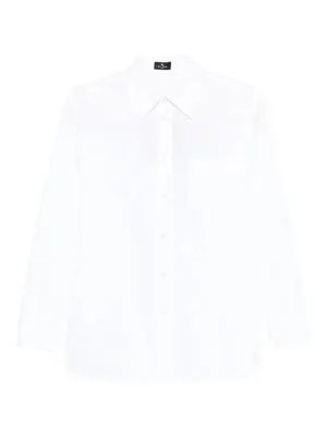 Etro Chest Pocket Cotton Shirt - White
