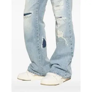 Amiri Distressed Denim Bootcut Jeans