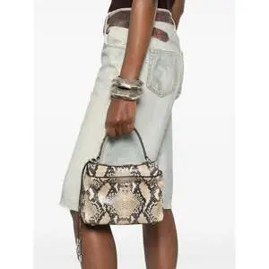 Balenciaga Beige Snakeskin Effect Tote Bag