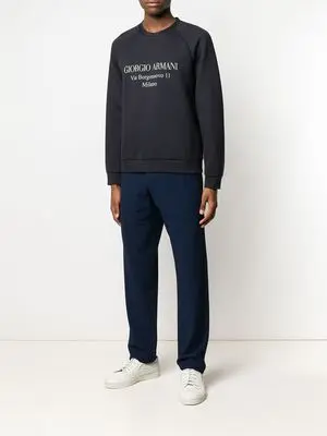 Giorgio Armani Cotton Double Jersey Sweatshirt