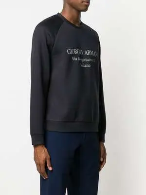 Giorgio Armani Cotton Double Jersey Sweatshirt