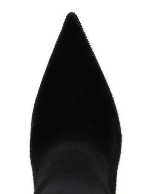 Rene Caovilla Sock Boots With Rhinestone Appliqu