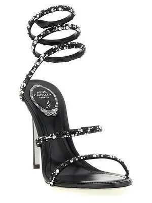 Rene Caovilla Cleo' Embellished Leather Sandals - Multicolor