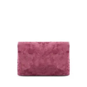 Saint Laurent Logo Plaque Chain Detailing Envelope Shoulder Bag - Pink