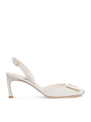ROGER VIVIER Patent Slingback Trumpette Pumps - Multicolor