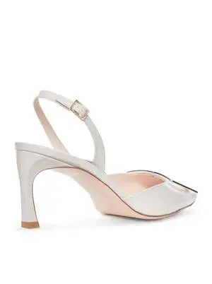 ROGER VIVIER Patent Slingback Trumpette Pumps - Multicolor