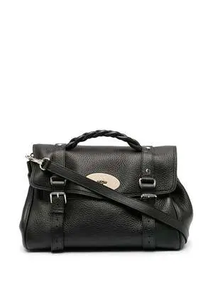 Mulberry Mulberry Alexa Handbag In Black Pebbled Leather Multicolor