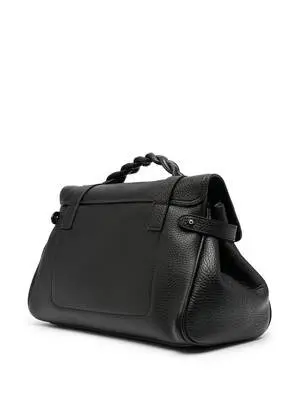 Mulberry Alexa Handbag In Black Pebbled Leather - Multicolor