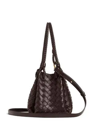 Bottega Veneta Leather Shoulder Bag With Knot Detail