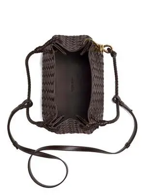 Bottega Veneta Leather Shoulder Bag With Knot Detail